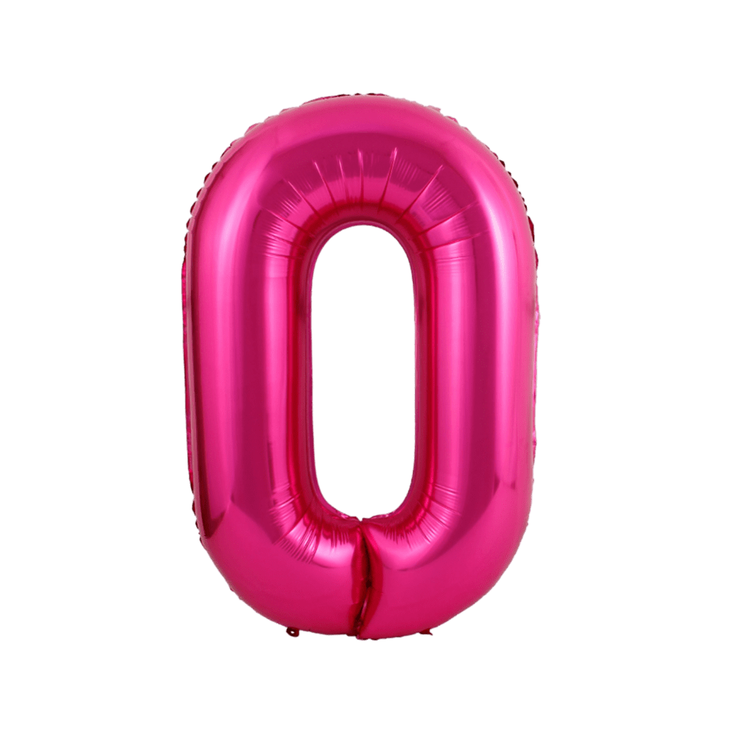 Hot Pink Number Balloons (40 Inch) | Balloon Party Singapore