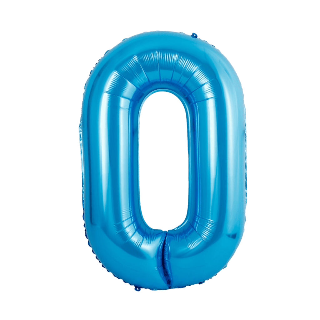 Baby Blue Number Balloons (40 Inch) | Balloon Party Singapore