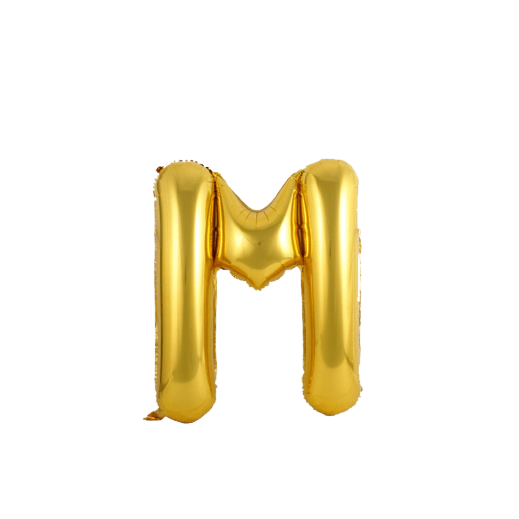 Gold Alphabet Balloons (32 Inch) | Balloon Party Singapore