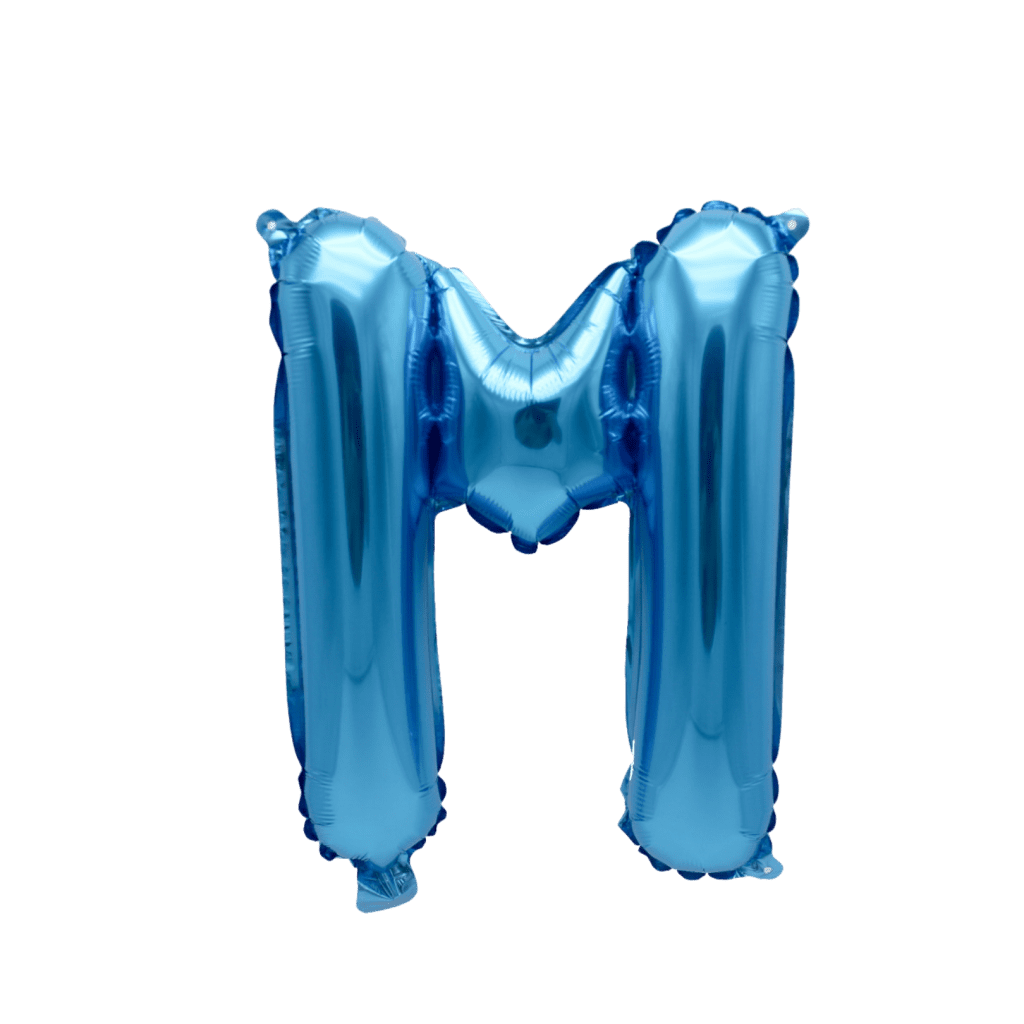 Blue Alphabet Balloons (16 inch) | Balloon Party Singapore