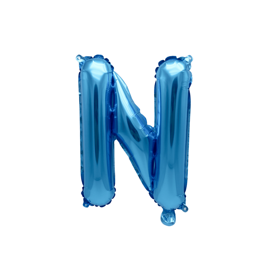 Blue Alphabet Balloons (16 inch) | Balloon Party Singapore