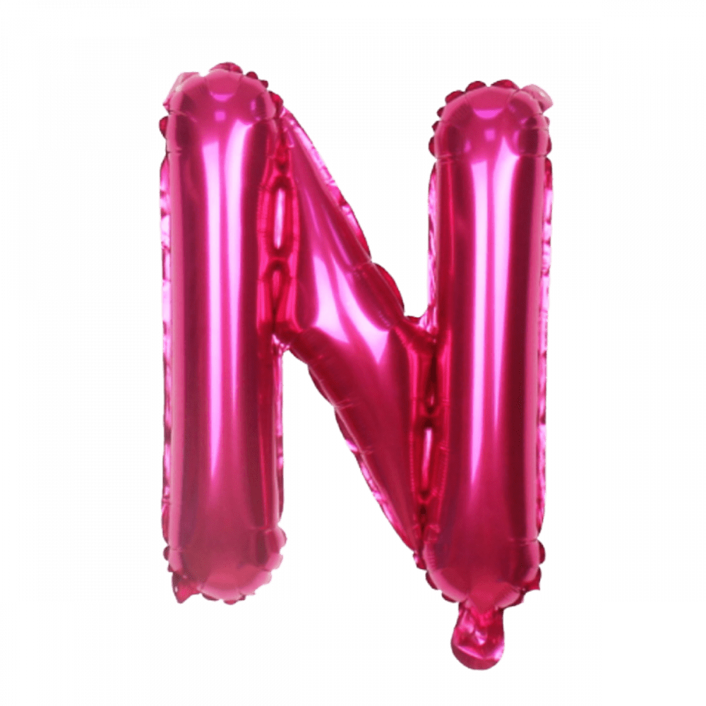 Hot Pink Alphabet Balloons | Balloon Party Singapore