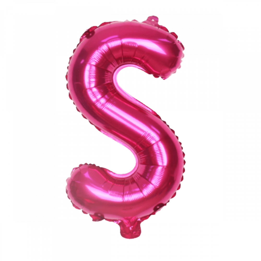 Hot Pink Alphabet Balloons | Balloon Party Singapore