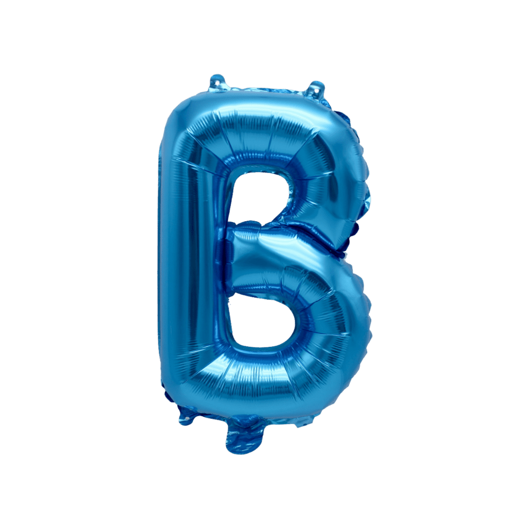 Blue Alphabet Balloons (16 inch) | Balloon Party Singapore