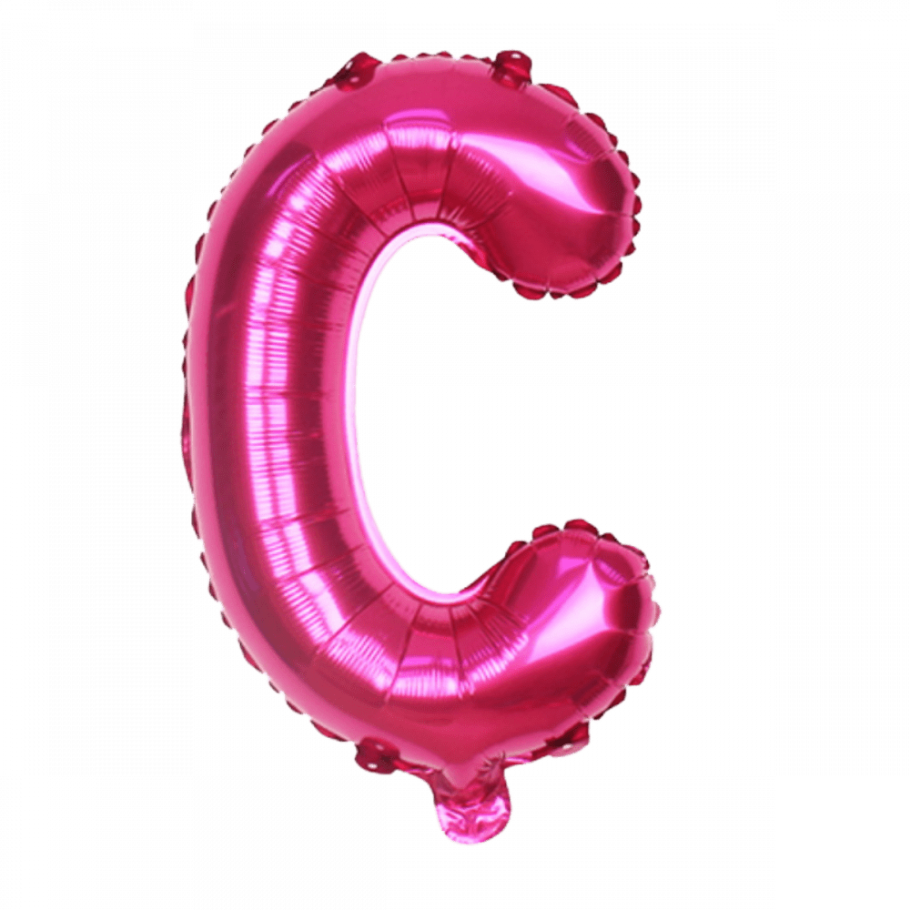 Hot Pink Alphabet Balloons | Balloon Party Singapore