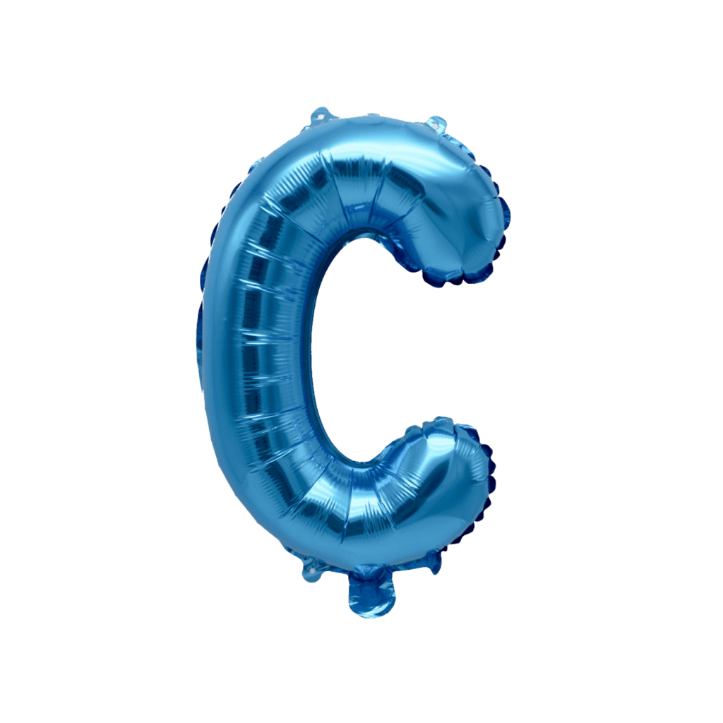 Blue Alphabet Balloons (16 inch) | Balloon Party Singapore