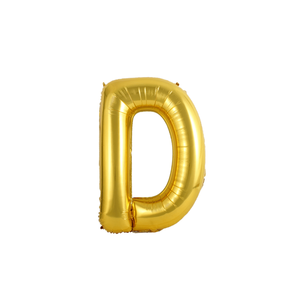 Gold Alphabet Balloons (32 Inch) | Balloon Party Singapore