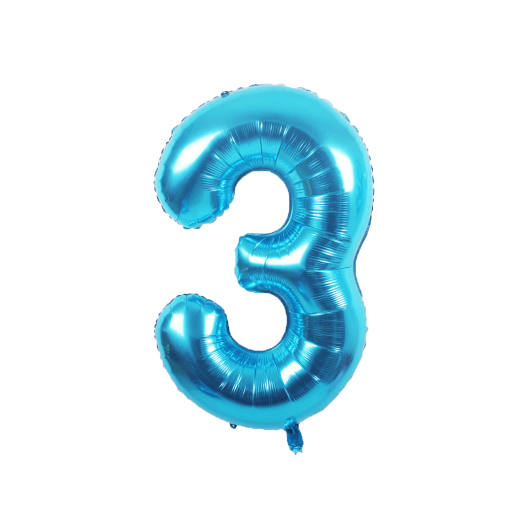 Blue Number Balloons (40 Inch) | Balloon Party Singapore