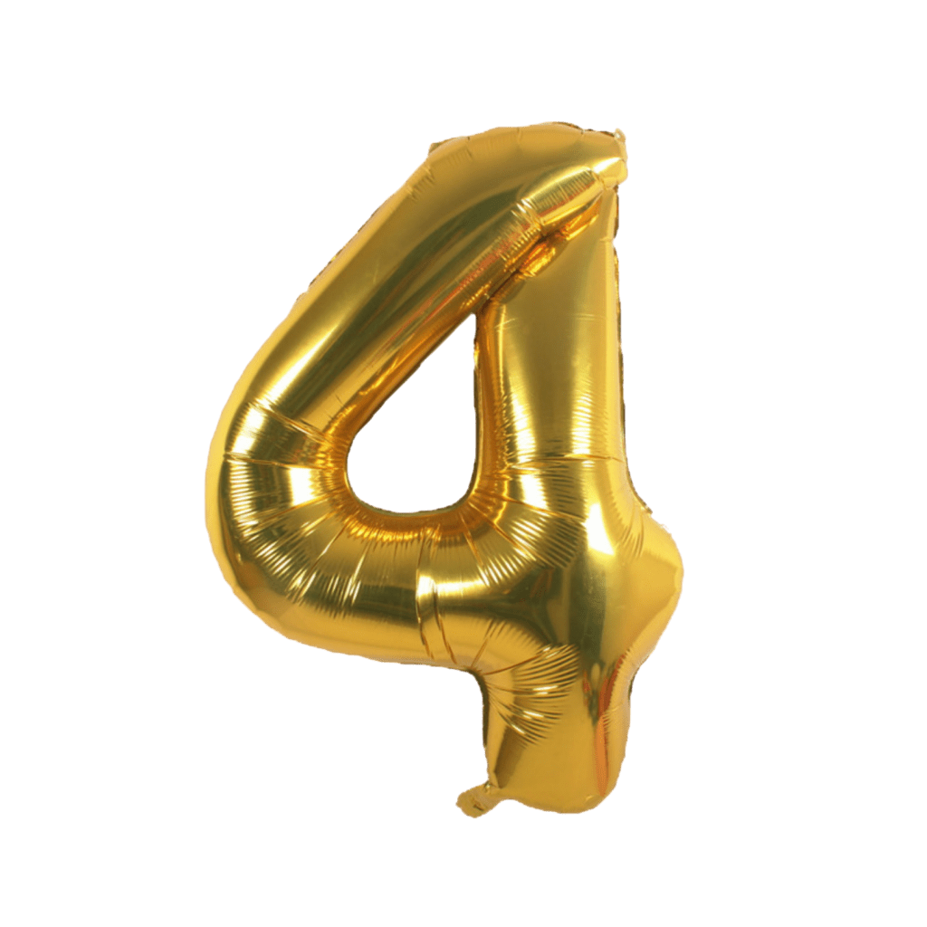 Gold Number Balloons (40 Inch) | Balloon Party Singapore