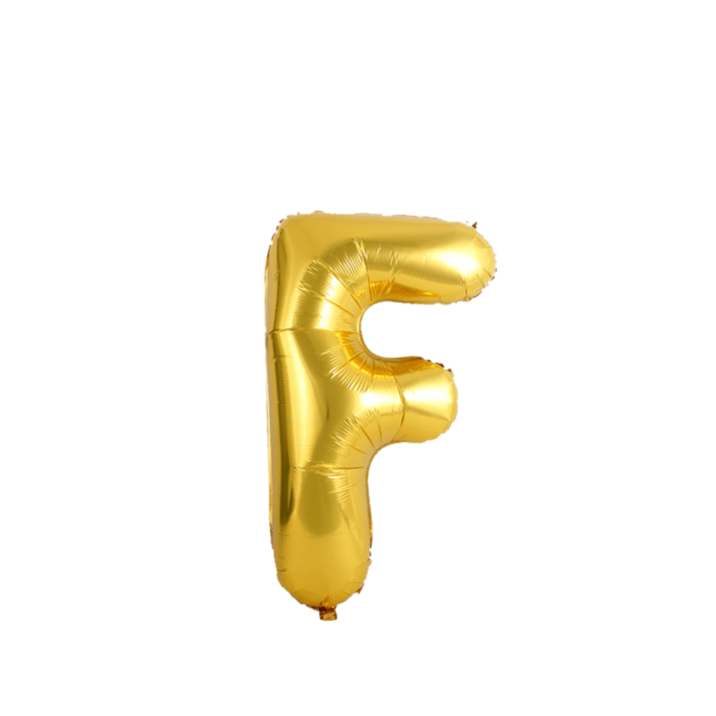 Gold Alphabet Balloons (32 Inch) | Balloon Party Singapore