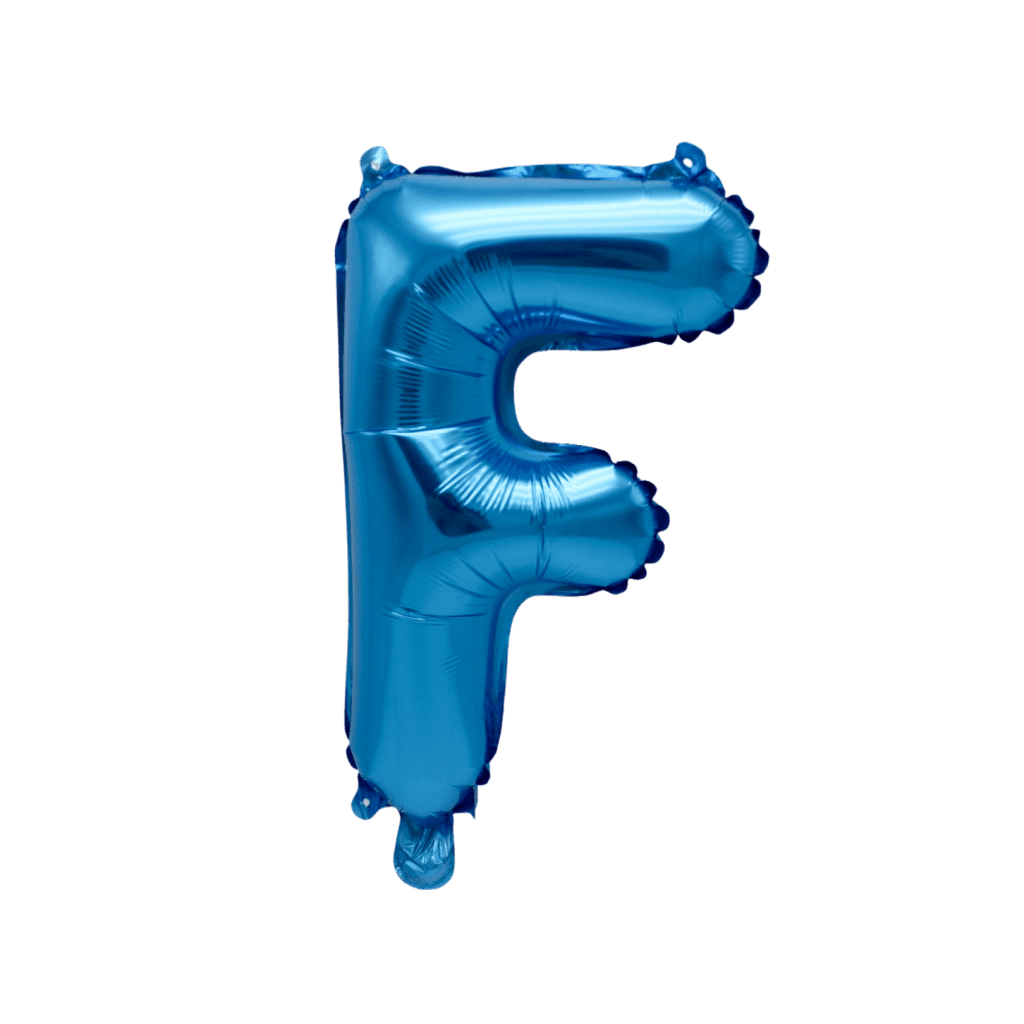 Blue Alphabet Balloons (16 inch) | Balloon Party Singapore