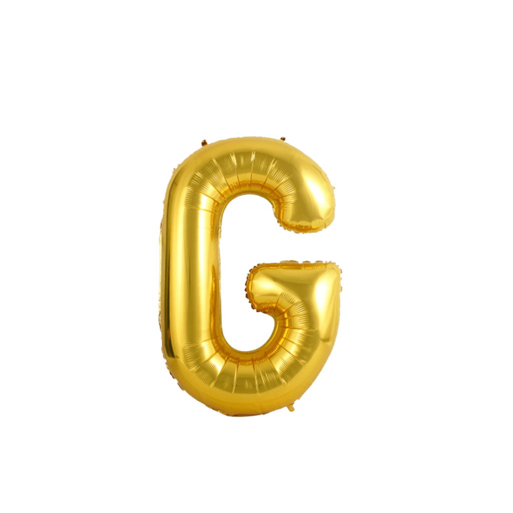Gold Alphabet Balloons (32 Inch) | Balloon Party Singapore