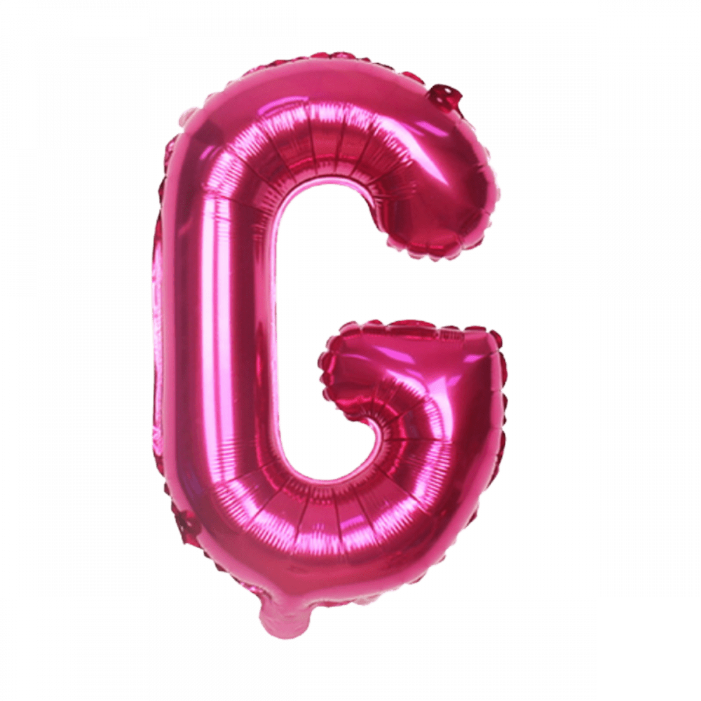 Hot Pink Alphabet Balloons | Balloon Party Singapore