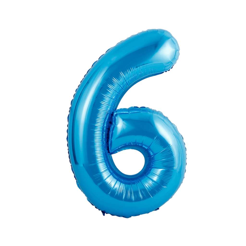 Baby Blue Number Balloons (40 Inch) | Balloon Party Singapore