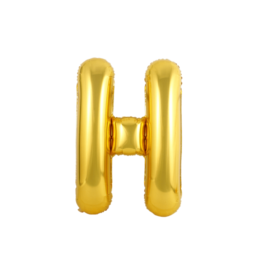 Gold Alphabet Balloons (32 Inch) | Balloon Party Singapore