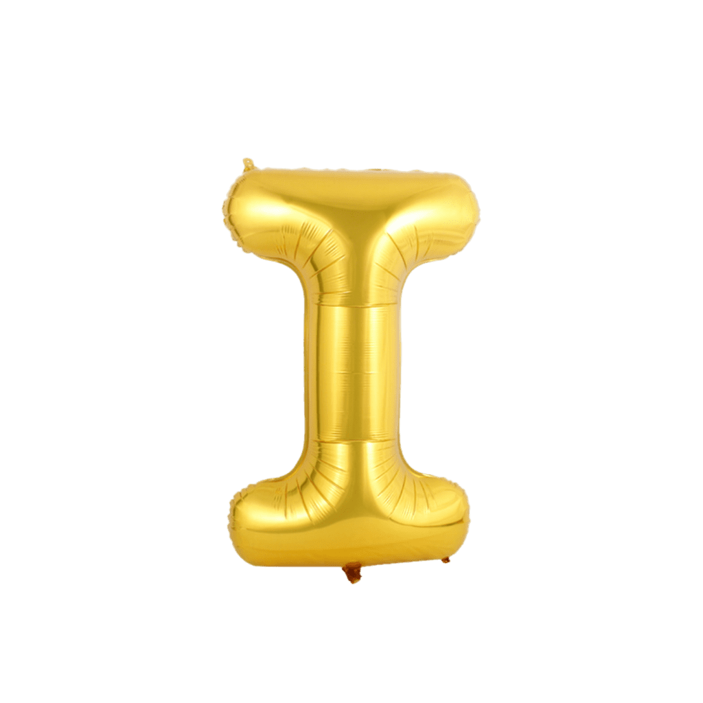 Gold Alphabet Balloons (40 Inch) | Balloon Party Singapore