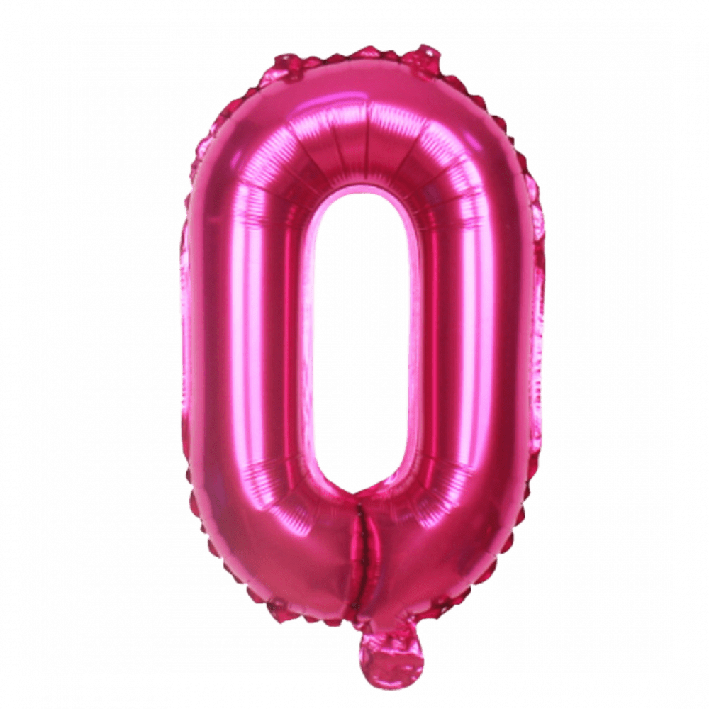 Hot Pink Number Balloons (32 Inch) | Balloon Party Singapore