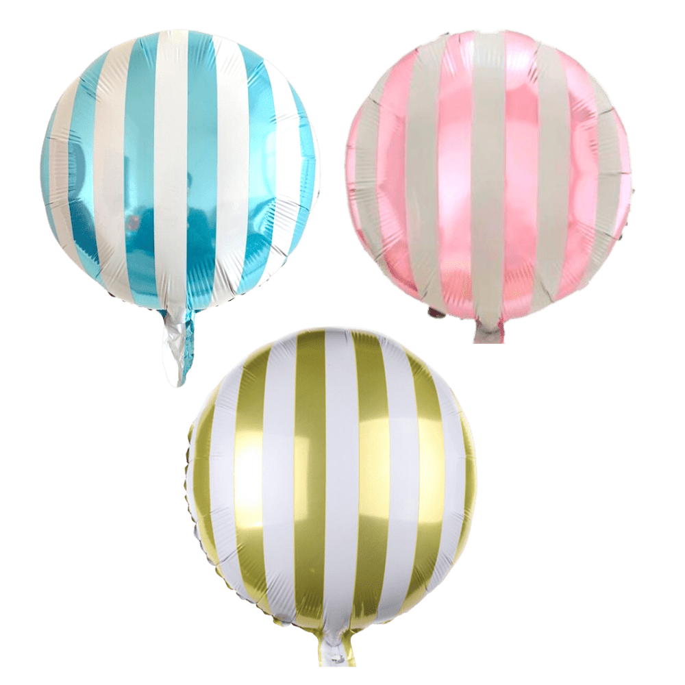 Candy Strip balloons | Balloon Party Singapore