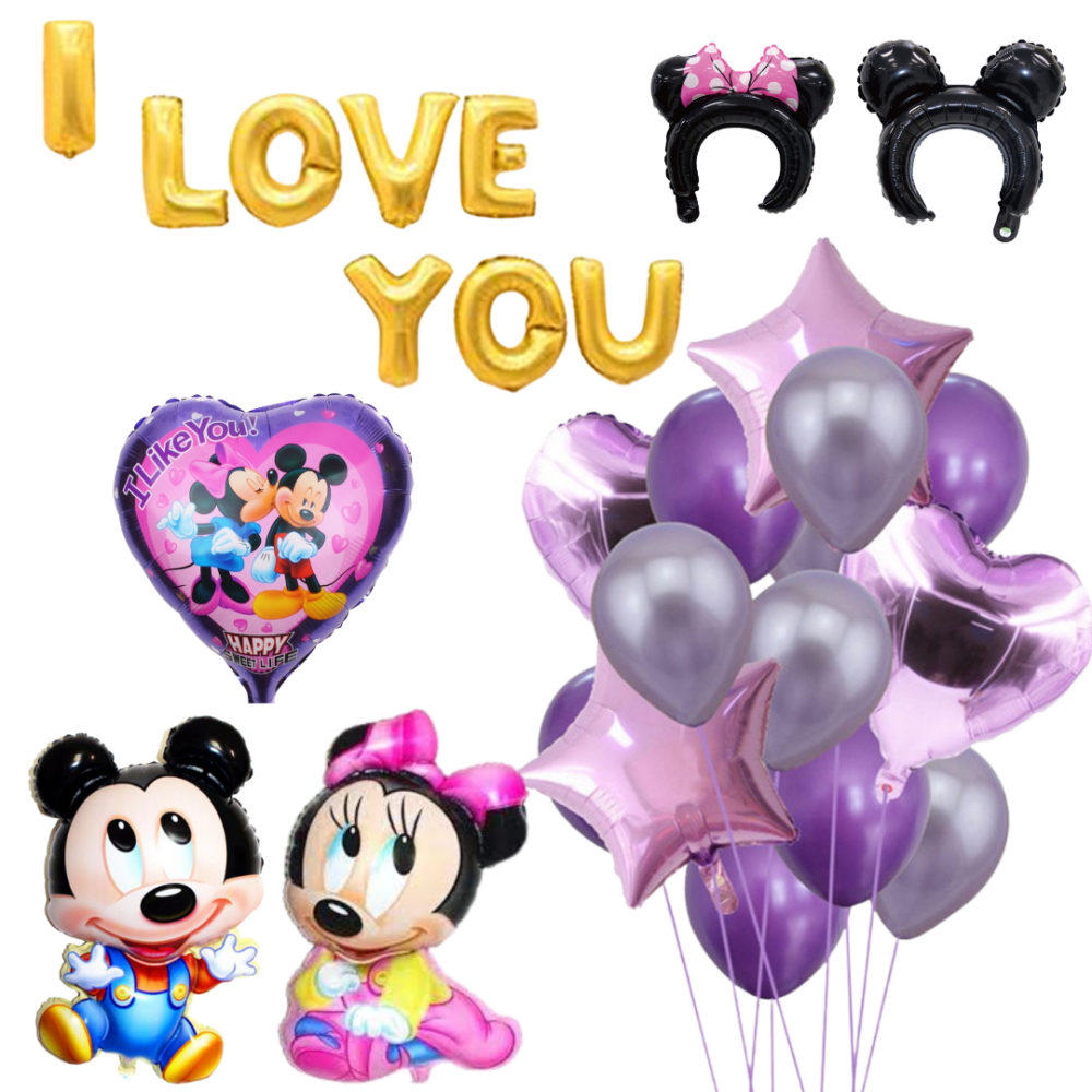 Candle Design Birthday Balloons Bundle | Balloon Party Singapore