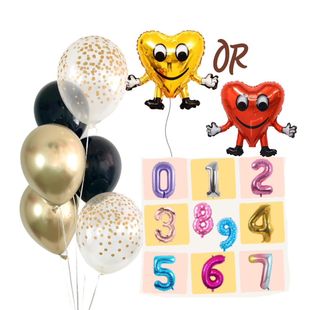 Candle Design Birthday Balloons Bundle | Balloon Party Singapore